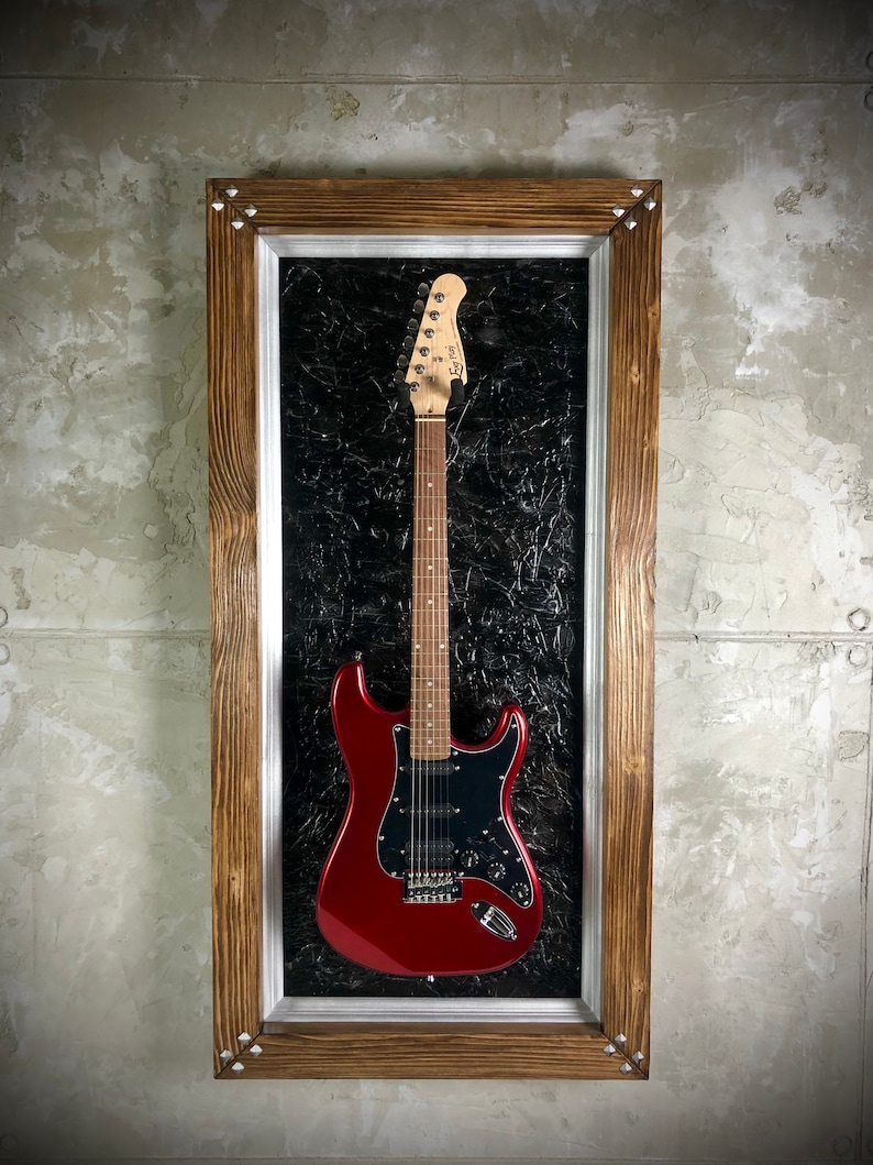 Guitar Wall Display Frame Guitar Hanger Wall Mount Wall Mount Ibanez ...