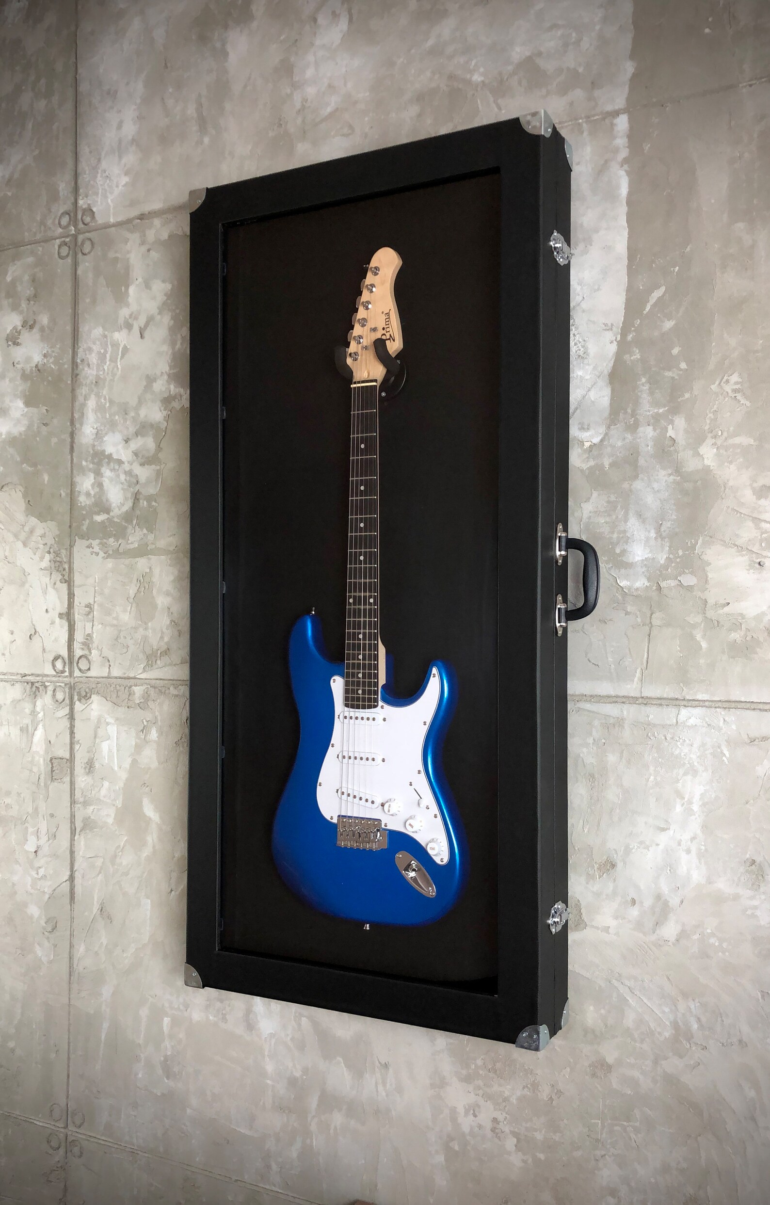 Electric Guitar Wall Display Case for Fender Gibson Prs - Etsy