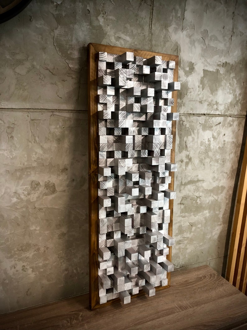 Wood Diffuser Wood Wall Decor Mosaic Acoustic Diffuser - Etsy