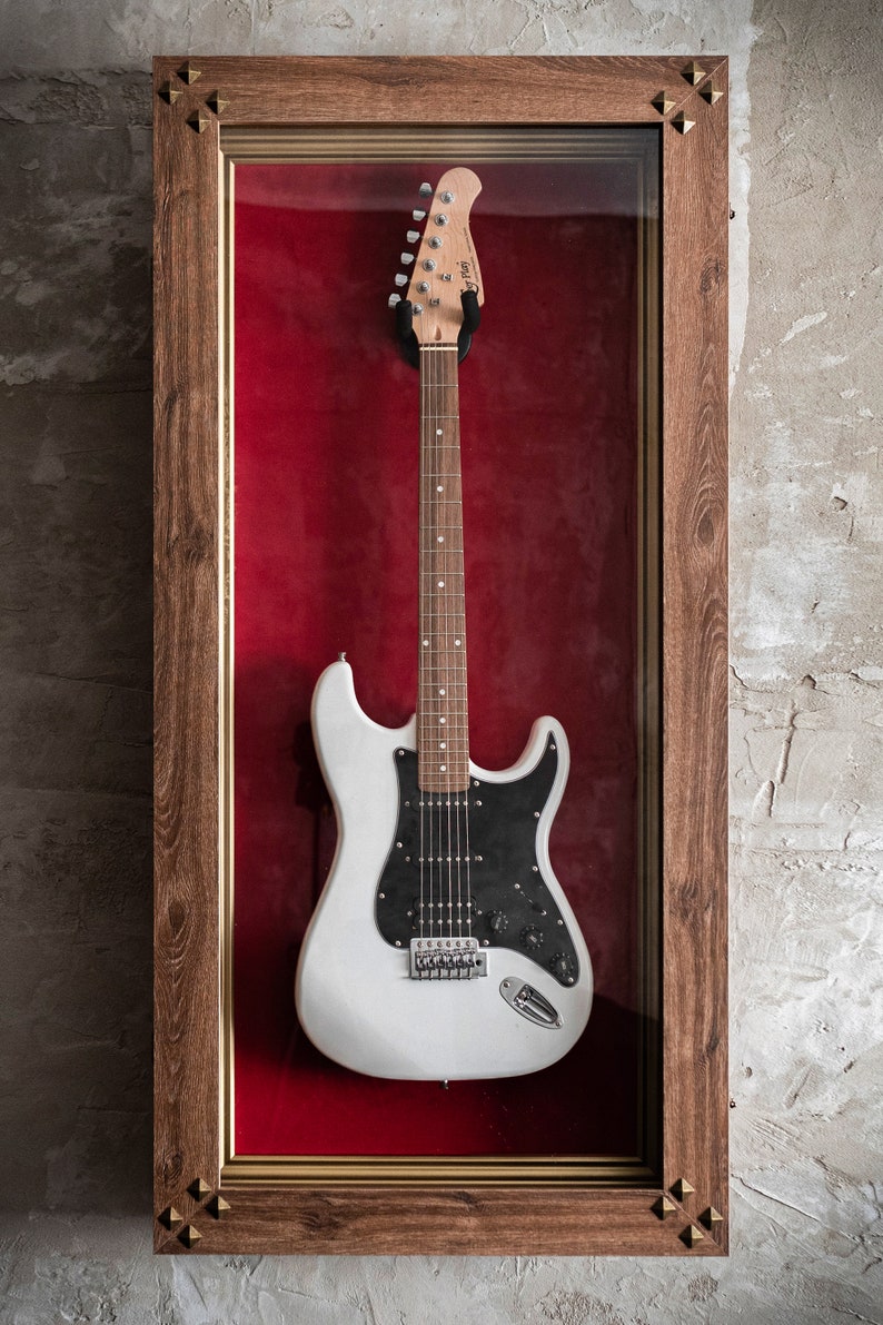 Electric Guitar Display Case Cabinet Wall Rack for Fender - Etsy