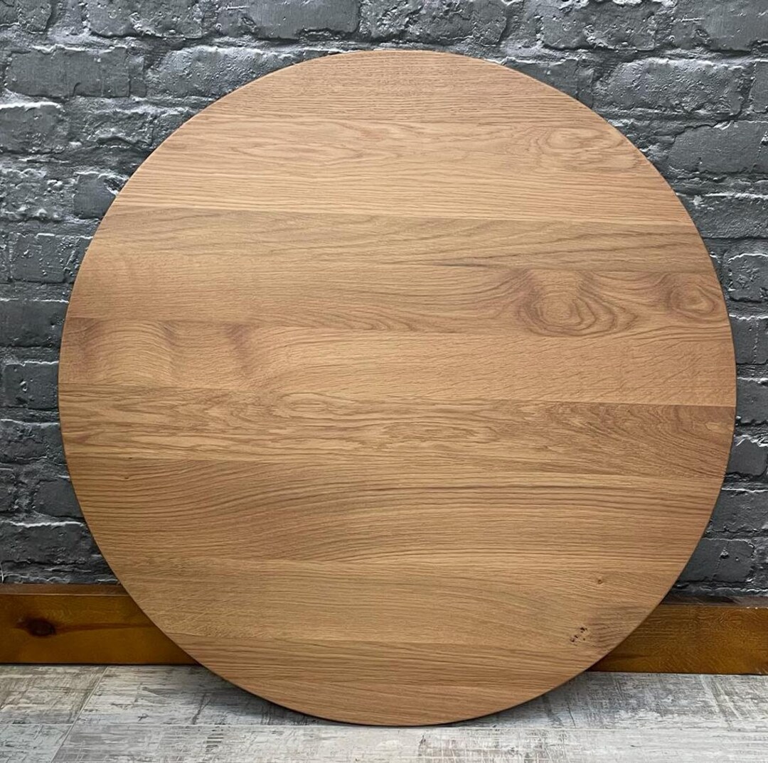 Solid Oak Table Top in Light Antique Stain - Any Size (made to Order ...