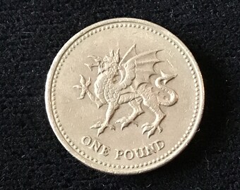 Wales Pound Coin - Etsy