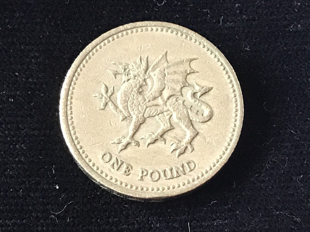 2000 British UK England Pound Coin Welsh Dragon Representing - Etsy