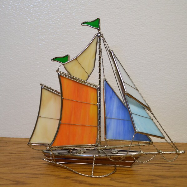 Stained Glass Sailboat - Etsy