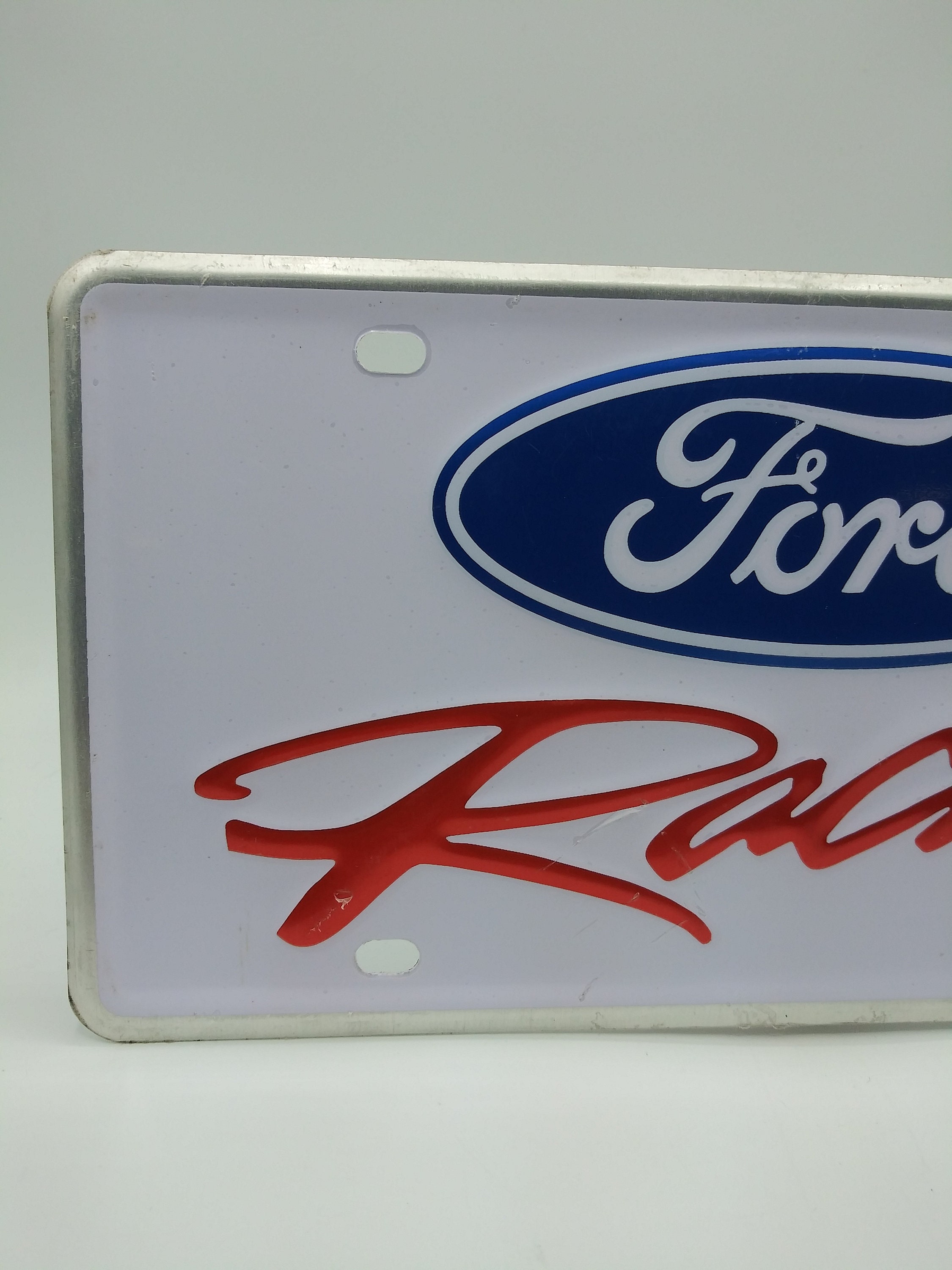 Vintage Ford Racing Logo License Plate - Etsy