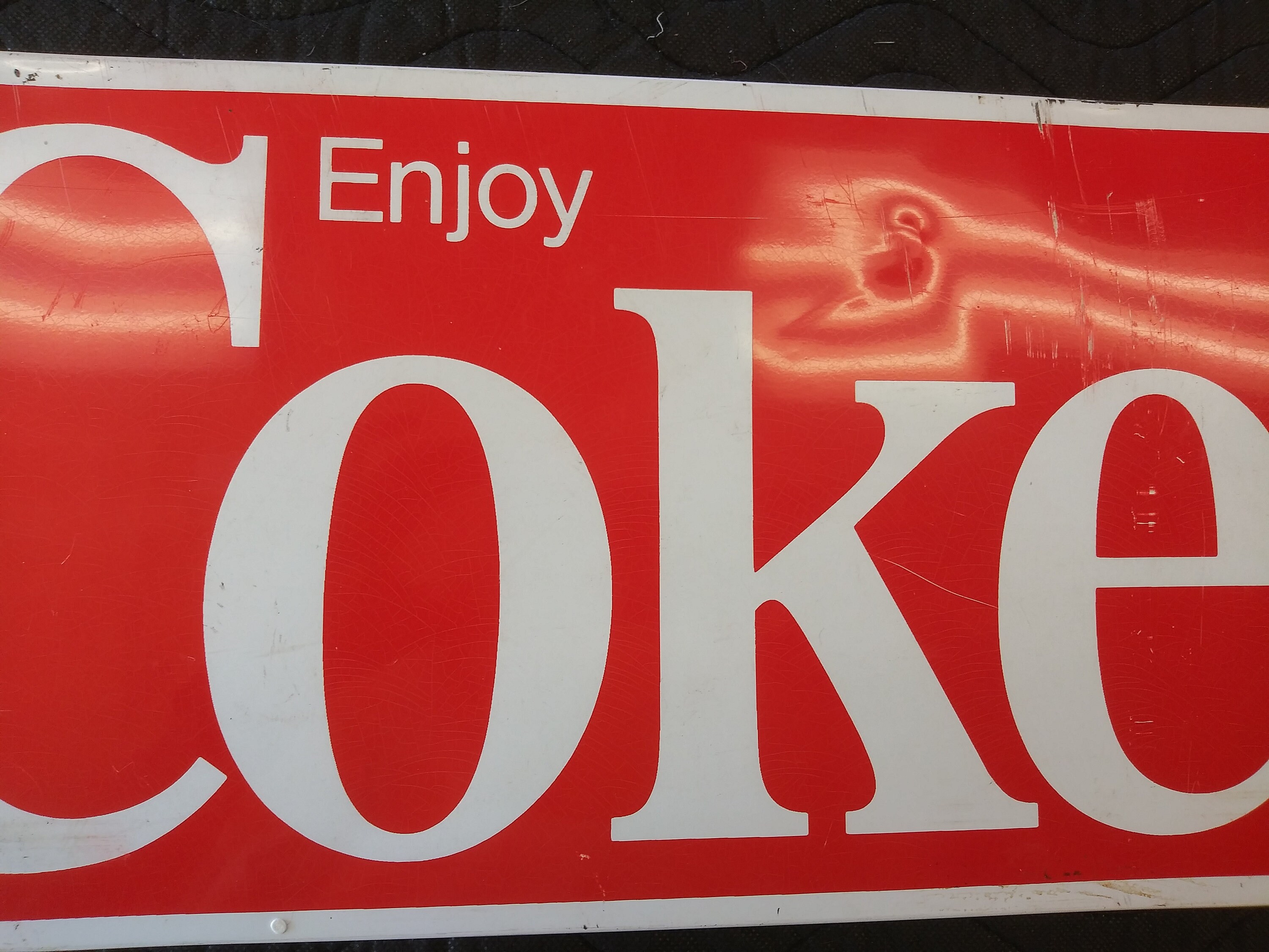 Enjoy Coke Coca-cola Display Sign - Etsy