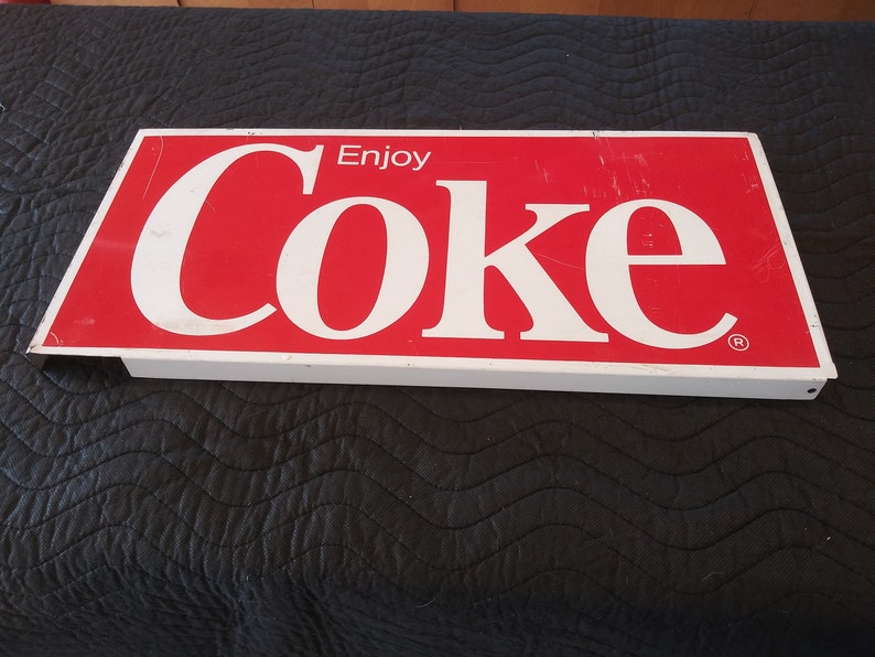 Enjoy Coke Coca-cola Display Sign - Etsy