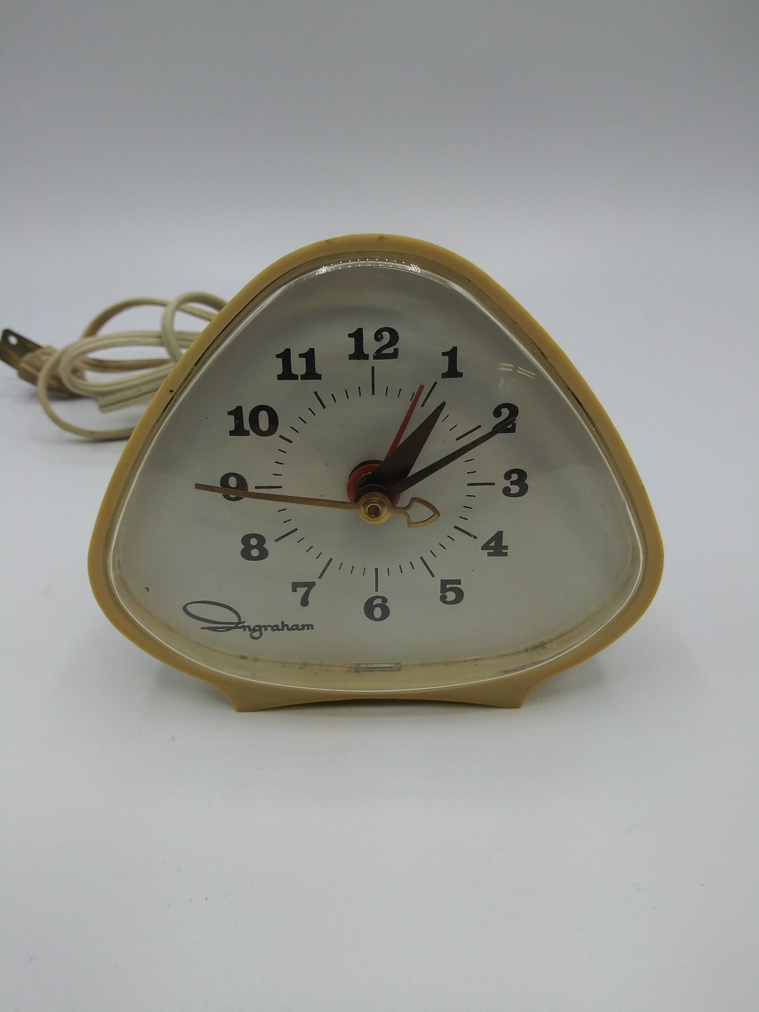 Ingraham Electric Alarm Clock Made in USA Vintage - Etsy