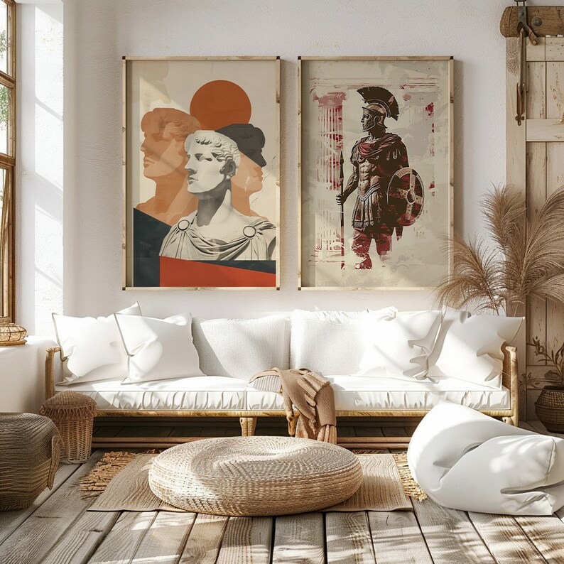 3 Ancient Roman Digital Art Prints Inspired by Roman Mythology and ...