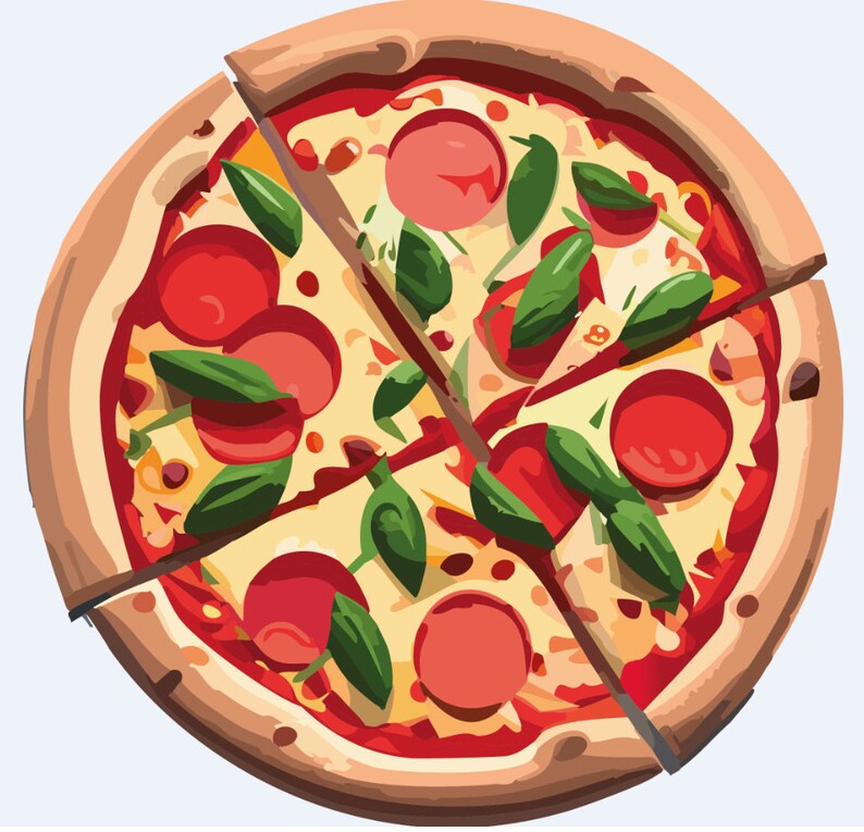 12 Pizza Png, Pizza Illustrastion, Pizza Png Pack, Pizza Desing, Mix ...