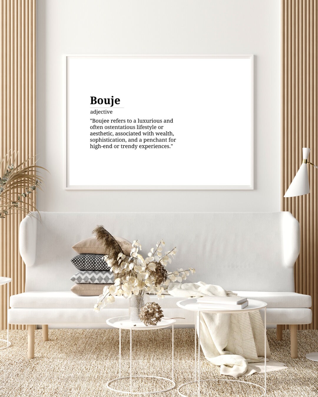 Boujee Definition Digital Wall Art, Inspiring Quote, Digital Dream Wall ...