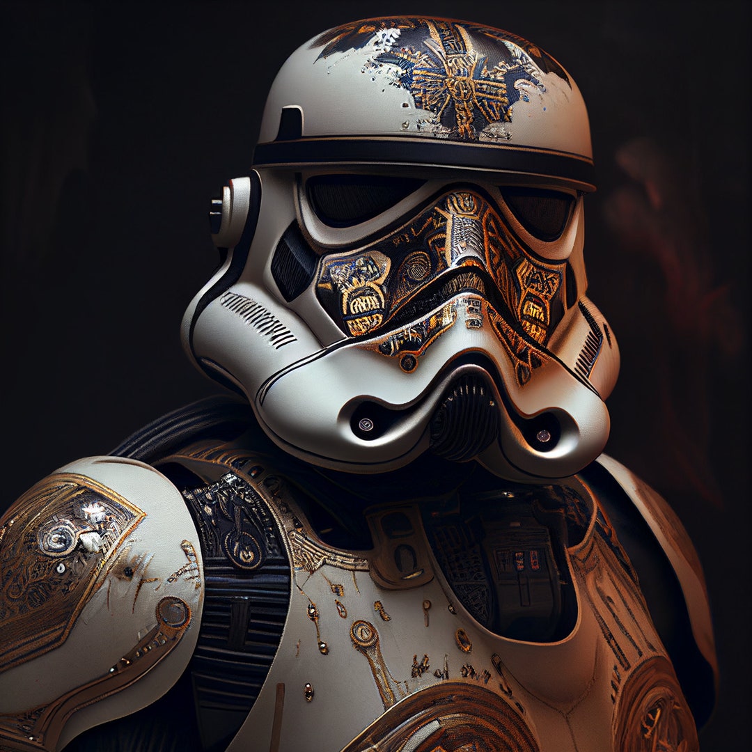 12 Stormtrooper Portrait Star Wars Photos Embroidered Armor ...