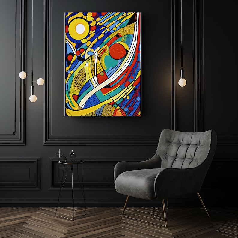 4 Neo Expressionism Digital Painting Colorful Expressionism Wall Art ...