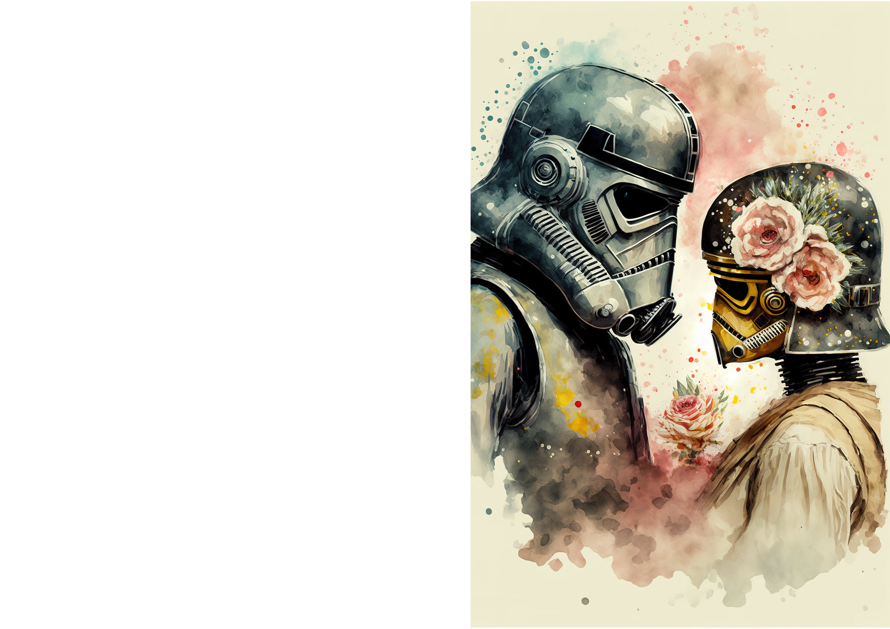 Star Wars Themed Birthday Card Printable Star Wars Greeting Card Print ...