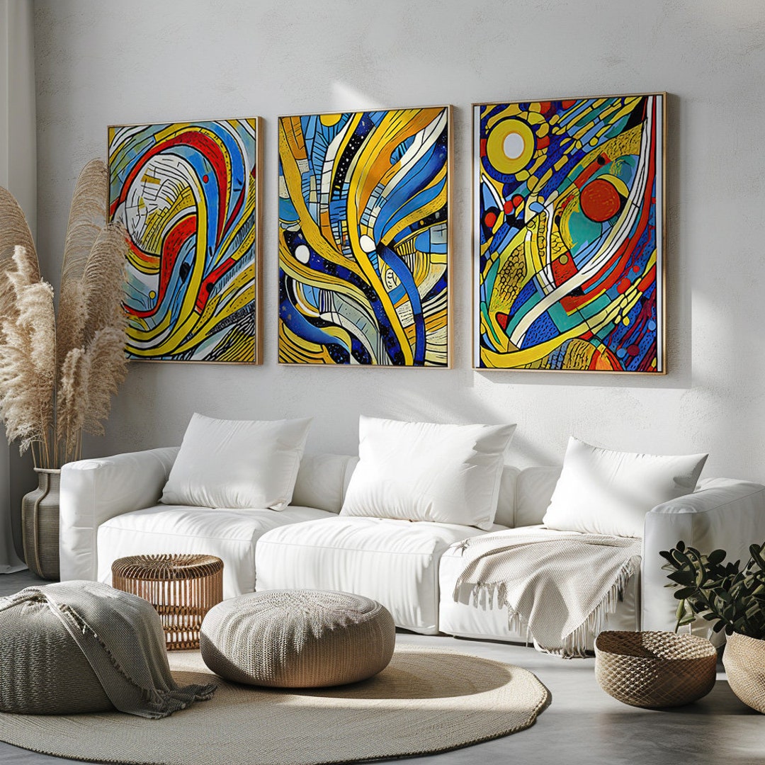4 Neo Expressionism Digital Painting - Colorful Expressionism Wall Art ...