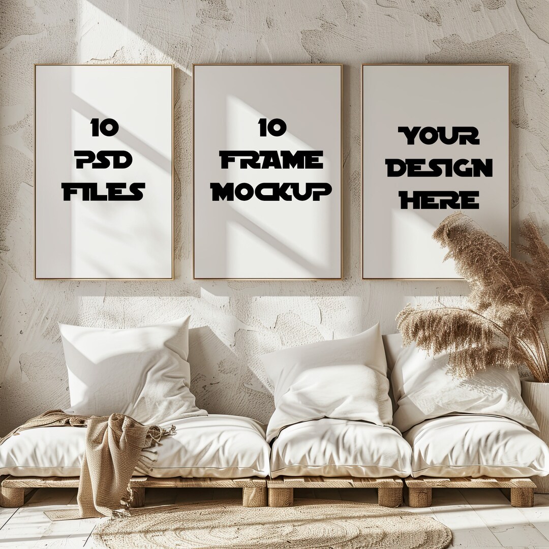 10 Frame Mockup Bundle, Photoshop Frame Mockup, Psd Mockup Template ...