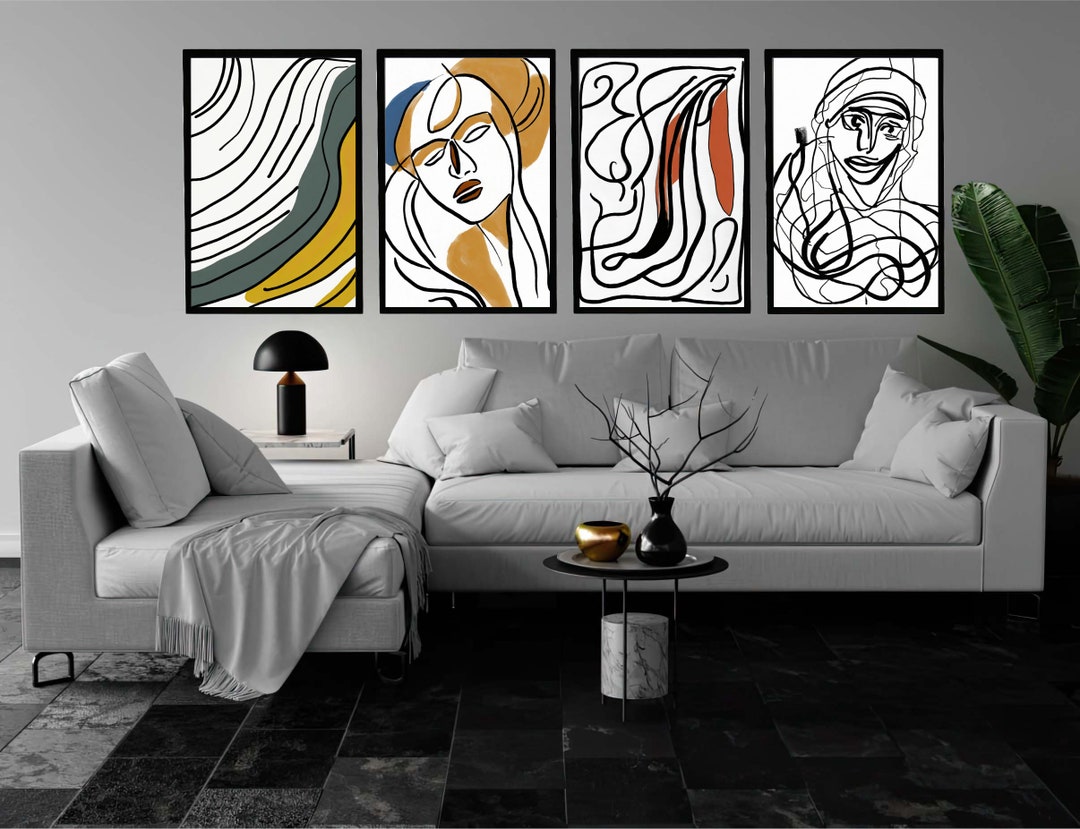 4 Fauvism Digital Painting - Colorful Fauvism Wall Art - Printable Wall ...