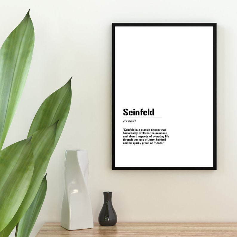 Seinfeld Definition Digital Wall Art, Inspiring Quote, Digital Dream ...