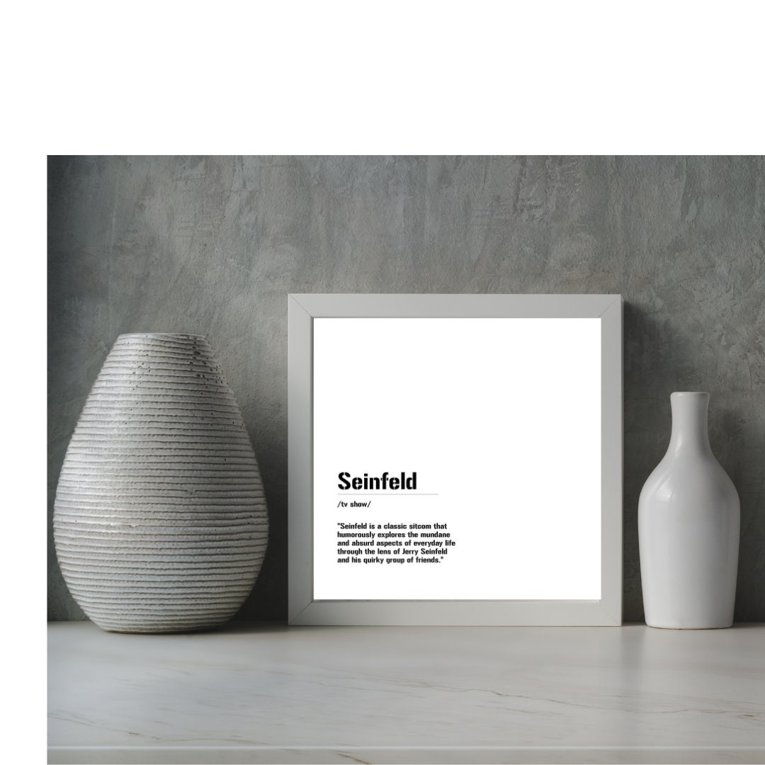 Seinfeld Definition Digital Wall Art, Inspiring Quote, Digital Dream ...