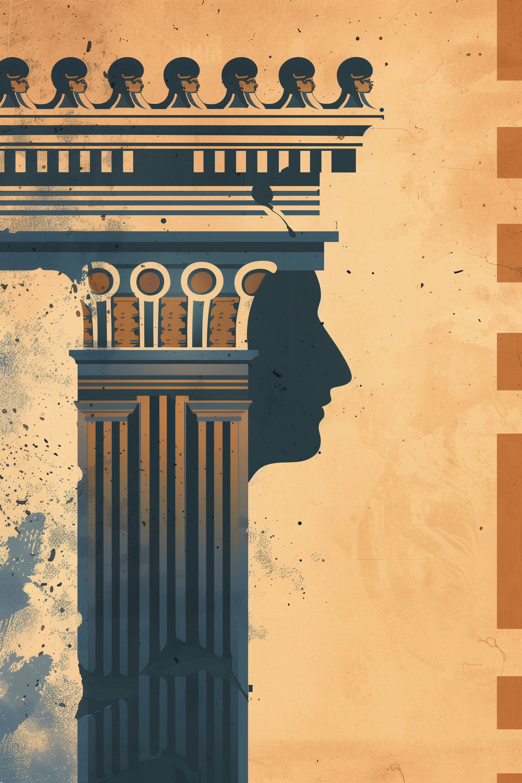 Ancient Greece Wall Art - 3 Digital Greece Painting - Abstract Ancient ...