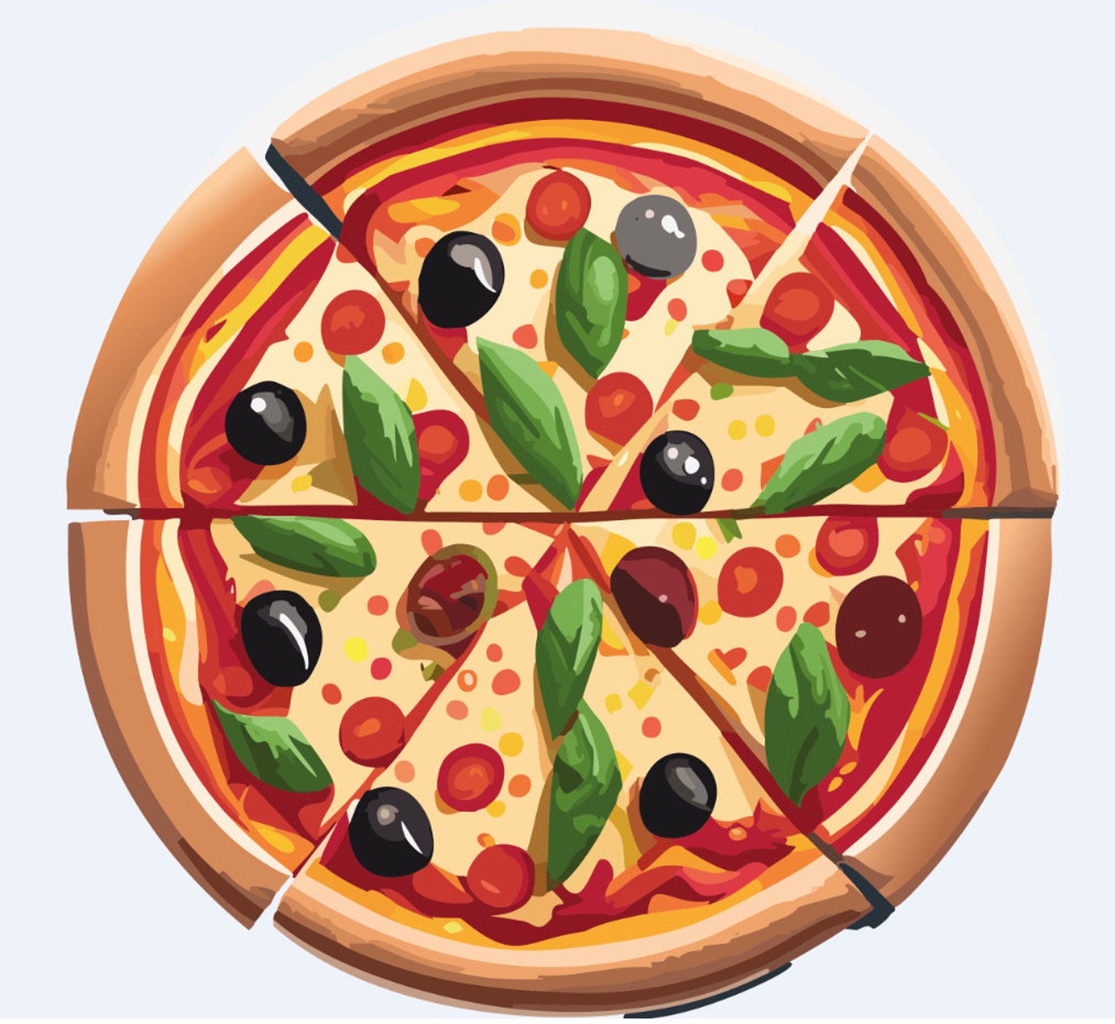 12 Pizza Png, Pizza Illustrastion, Pizza Png Pack, Pizza Desing, Mix ...