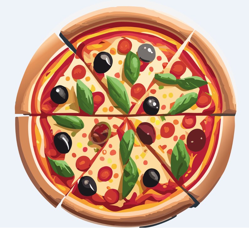12 Pizza Png, Pizza Illustrastion, Pizza Png Pack, Pizza Desing, Mix ...