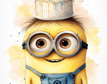 Minions Themed Birthday Card - Printable Minions Greeting Card - Print ...