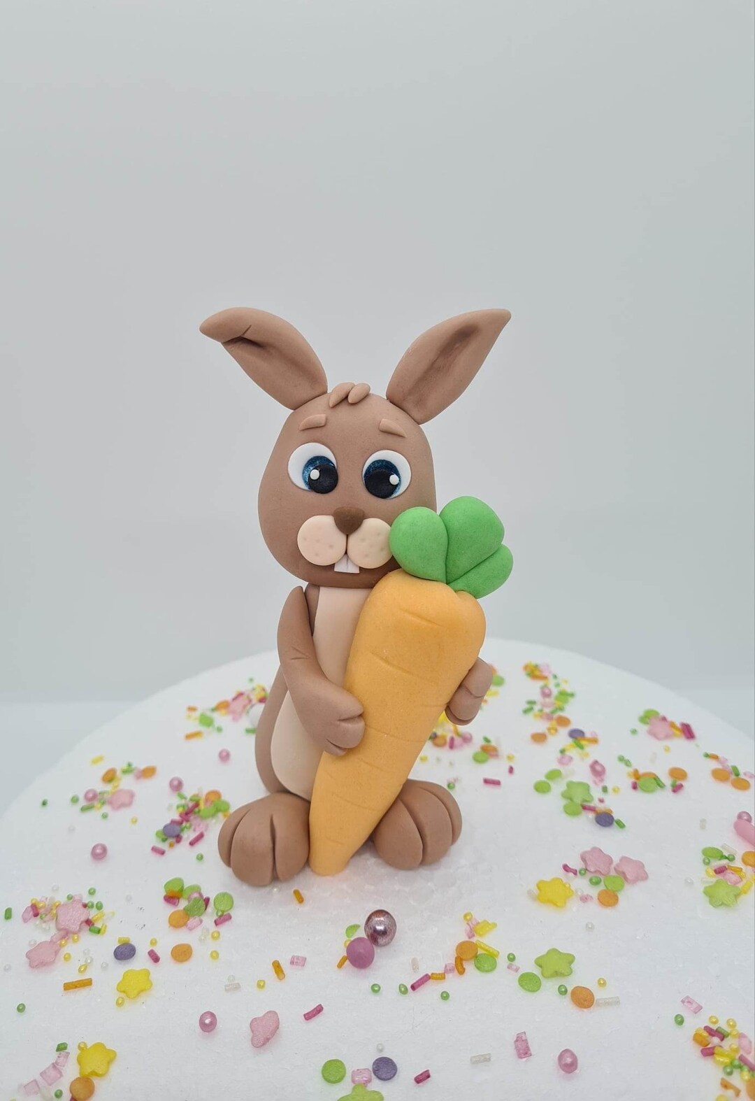 Fondant Figures, Rabbit, Easter Bunny, Cake Topper, Easter, Carrot ...