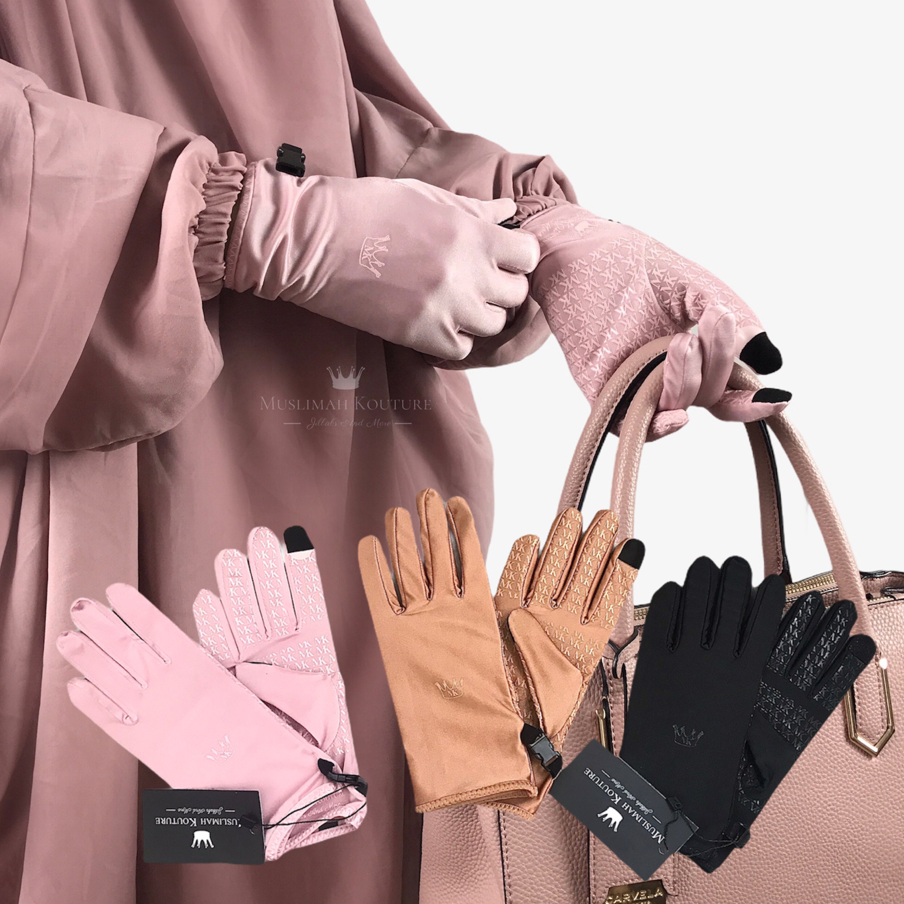 Muslimah Islamic Modest Touch Screen Muslim Gloves in Colours | Etsy