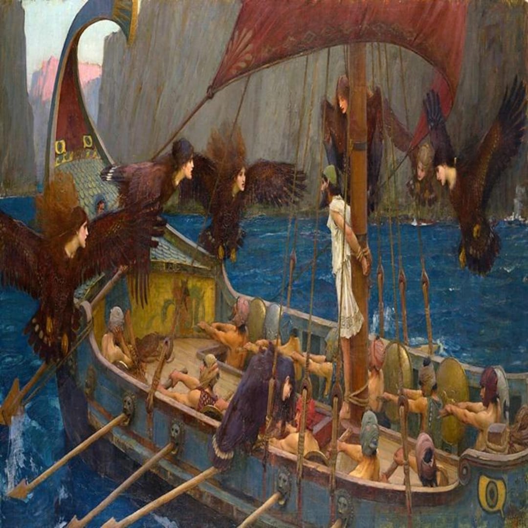 Ulysses and the Sirens by John William Waterhouse Mythical Painting ...