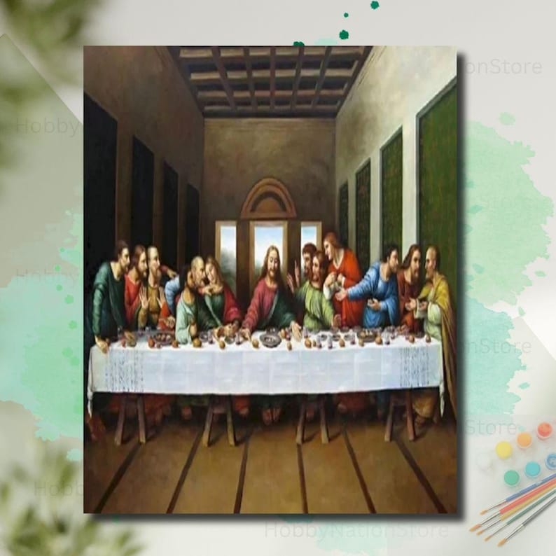 Paint by Numbers Kit the Last Supper by Leonardo Da Vinci Religious ...