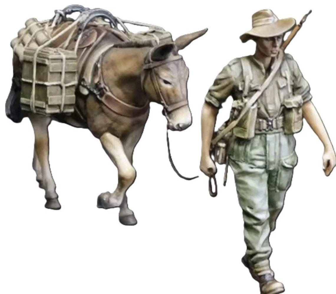 1/35 Resin Figure Model Kit British Soldier Infantryman Infantry and ...