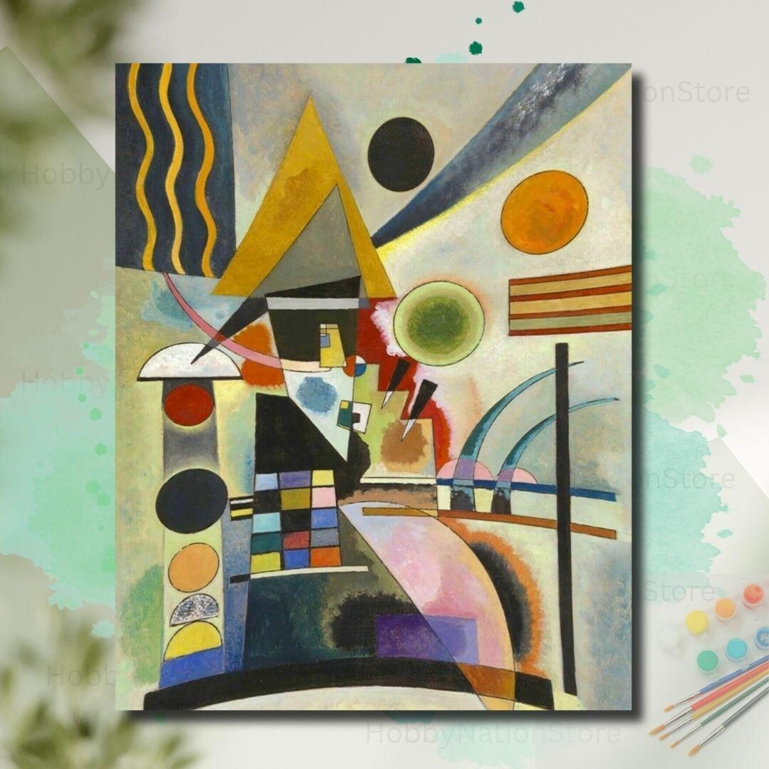 Paint by Numbers Kit Swinging by Wassily Kandinsky Painting Abstract ...