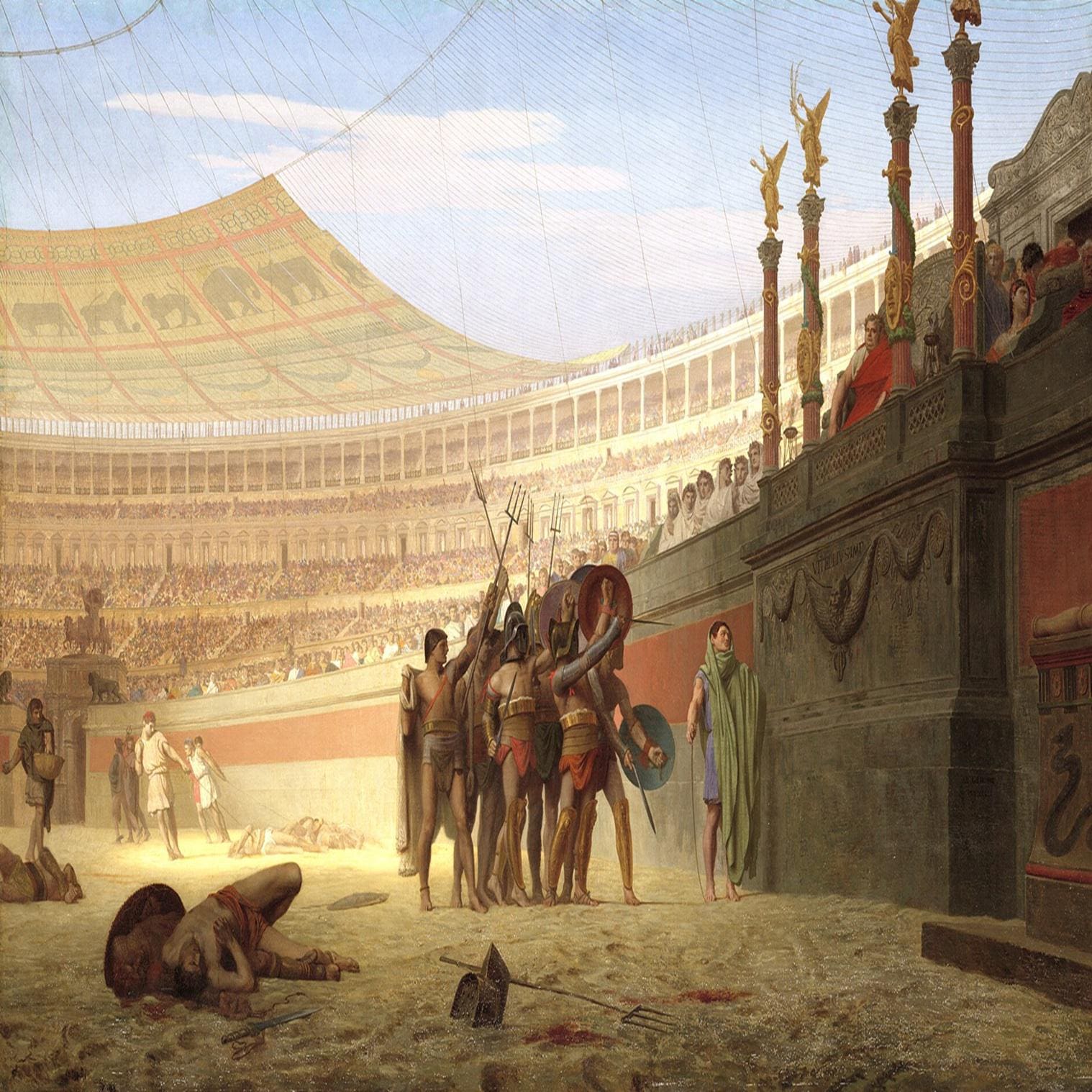 Hail Ave Caesar We Who Are About to Die Salute You by Jean Leon Gerome ...