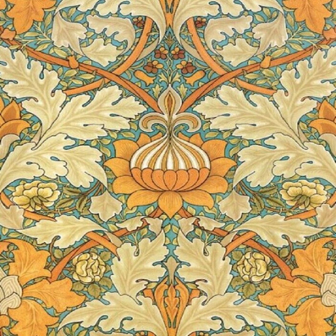Growing Damask William Morris Painting Vintage Artwork Paint by Numbers ...