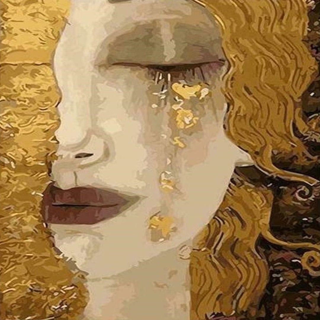 Golden Tears Gustav Klimt Painting Vintage Artwork Paint by Numbers Kit ...