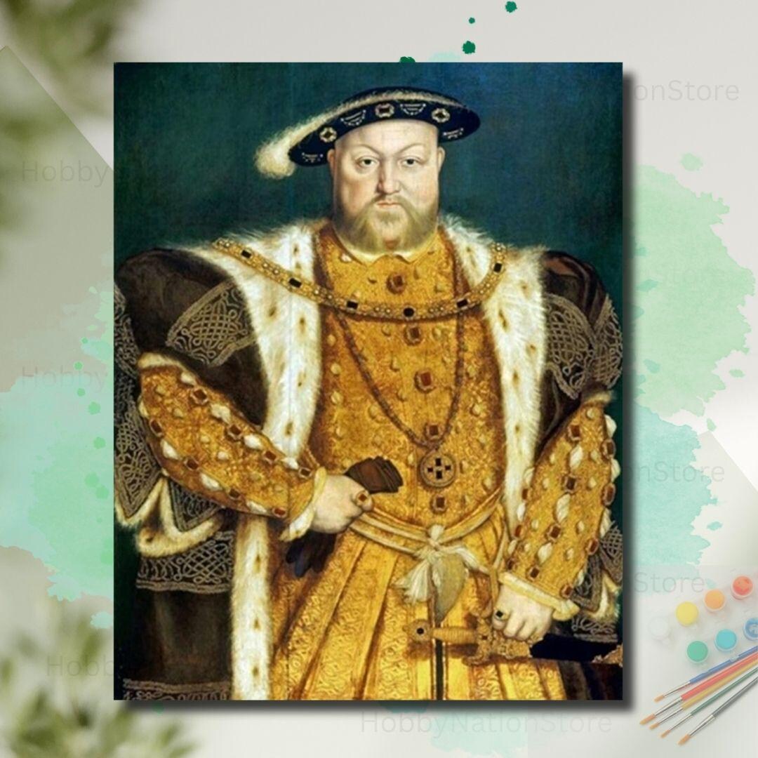 Paint by Numbers Kit Royal King Henry VIII of England Hans Holbein the ...
