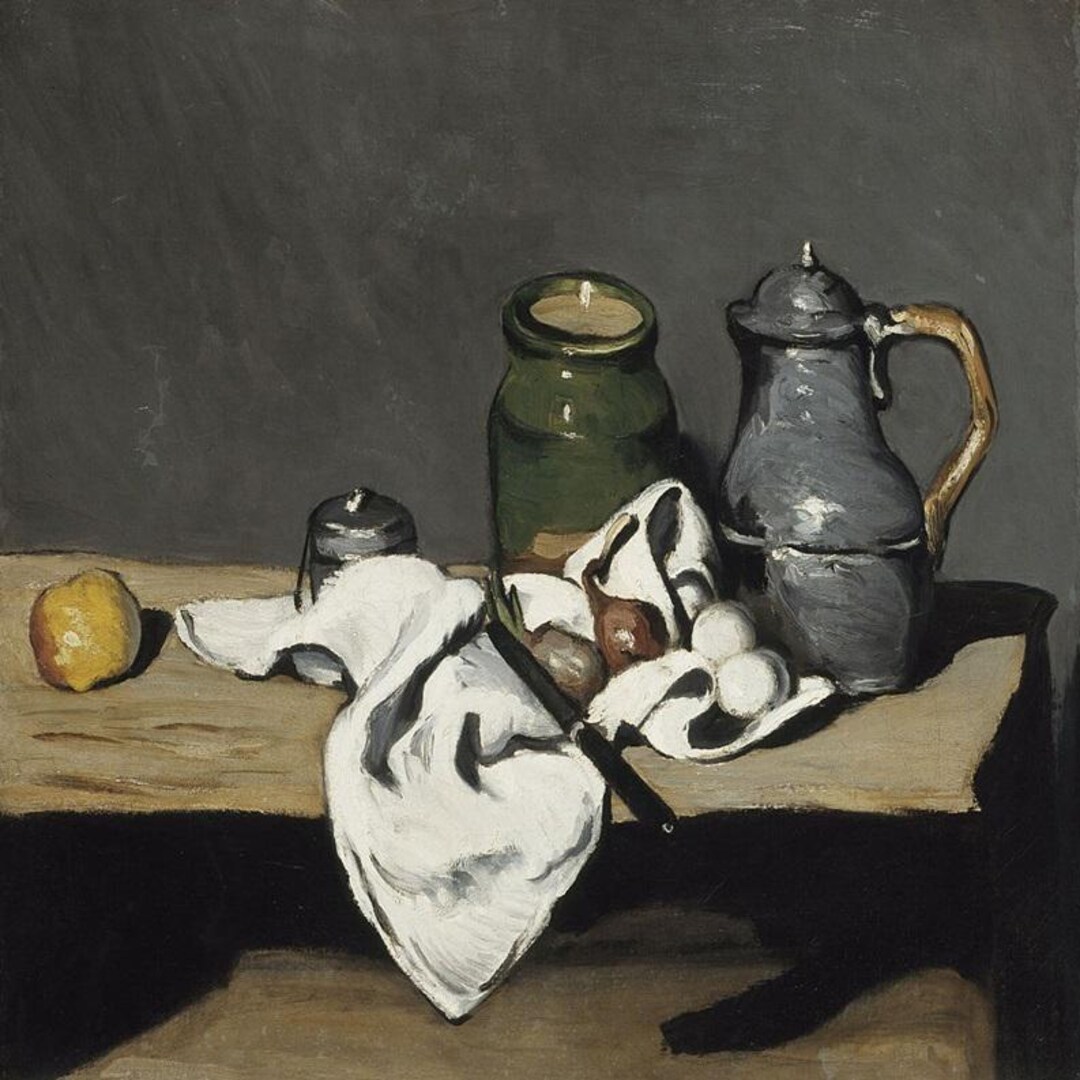 Still Life With an Open Drawer by Paul Cezanne Painting Vintage Artwork ...