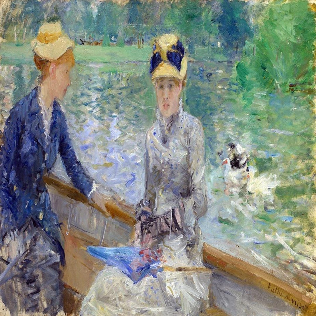 Summer Day by Berthe Morisot Painting Vintage Artwork Landscape Scenery ...