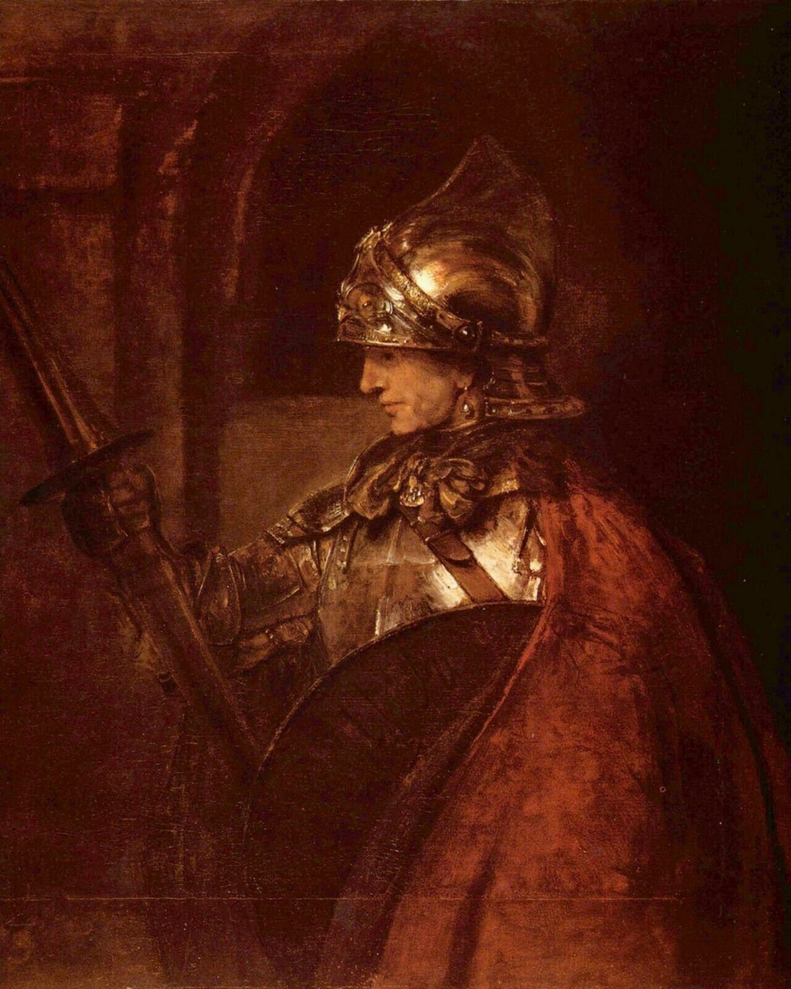 The Man in Armor by Rembrandt Painting Vintage Artwork Paint by Numbers ...