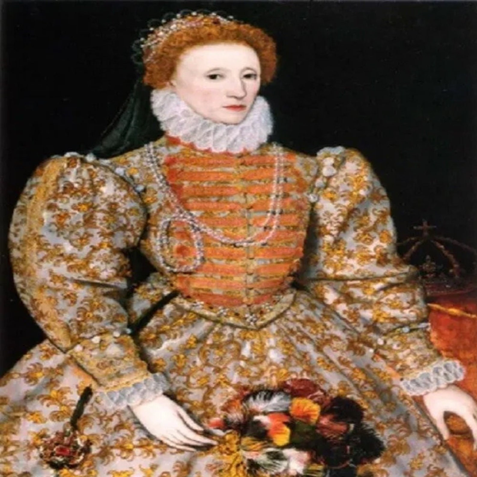 Royal Elizabeth I Queen of England Painting Vintage Artwork Paint by ...