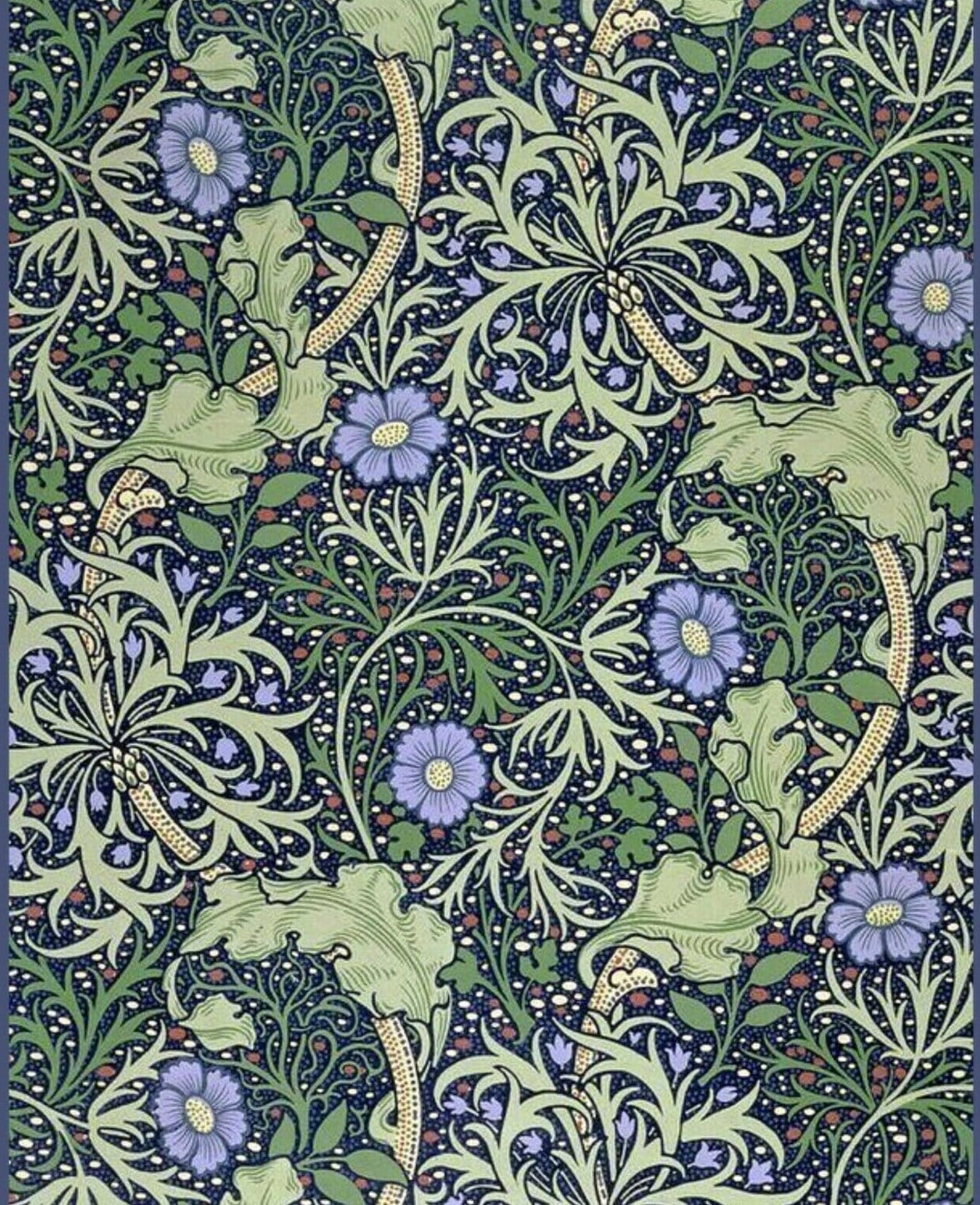 William Morris Seaweed Painting Vintage Artwork Paint by Numbers Kit ...