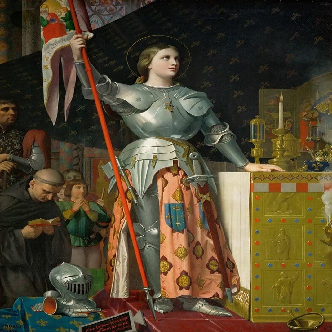 Joan of Arc at the Coronation of Charles VII by Jean Auguste Dominique ...