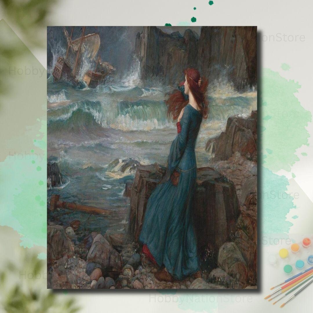 Paint by Numbers Kit Miranda the Tempest by John William Waterhouse ...