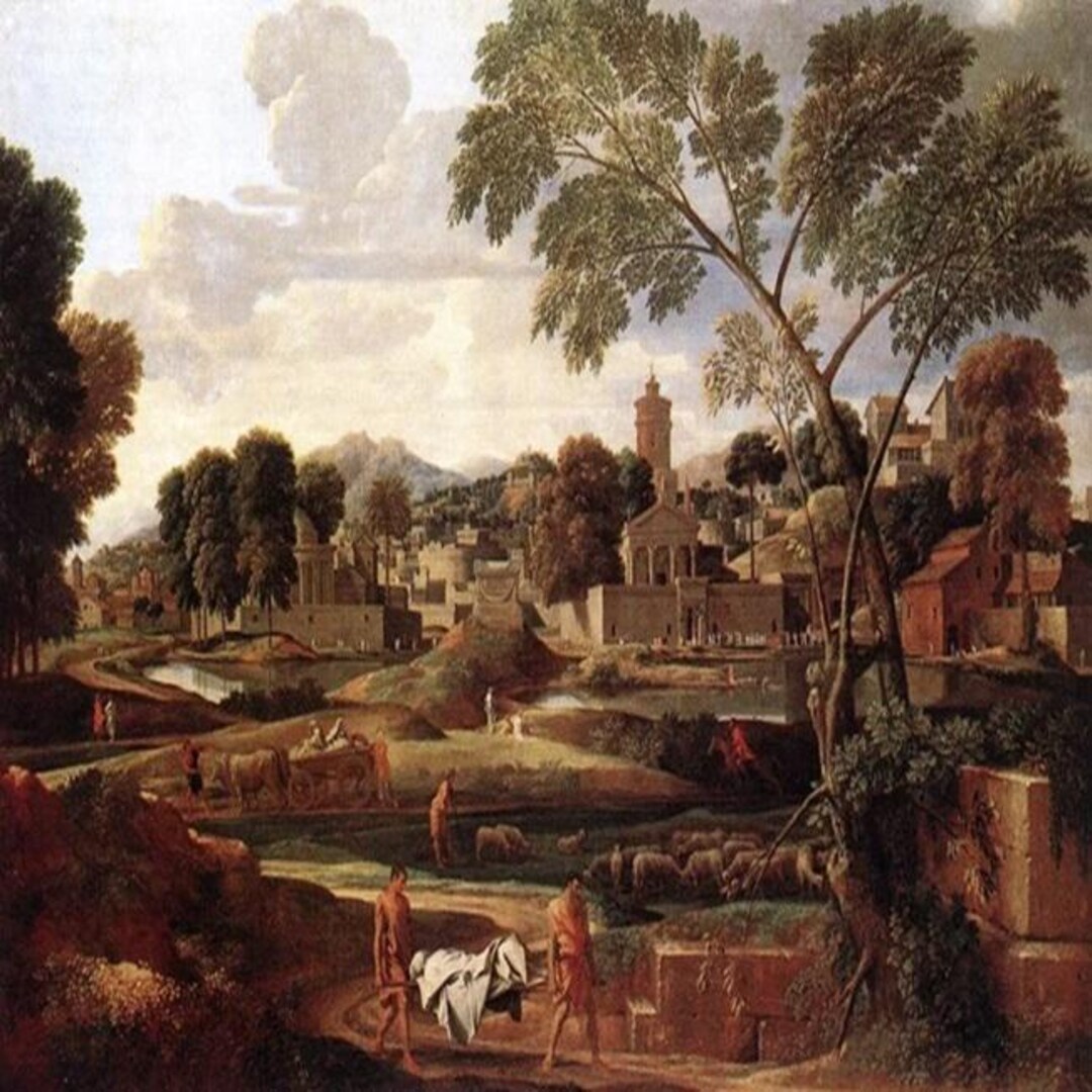 Funeral of Phocion by Nicolas Poussin Art Vintage Design Landscape ...