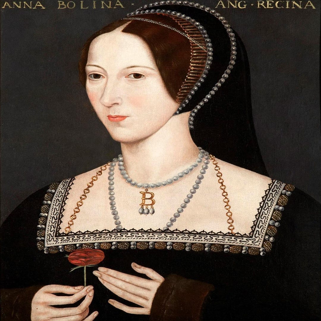 Anne Boleyn Queen of England Royal Portrait Artwork Art Vintage Design ...