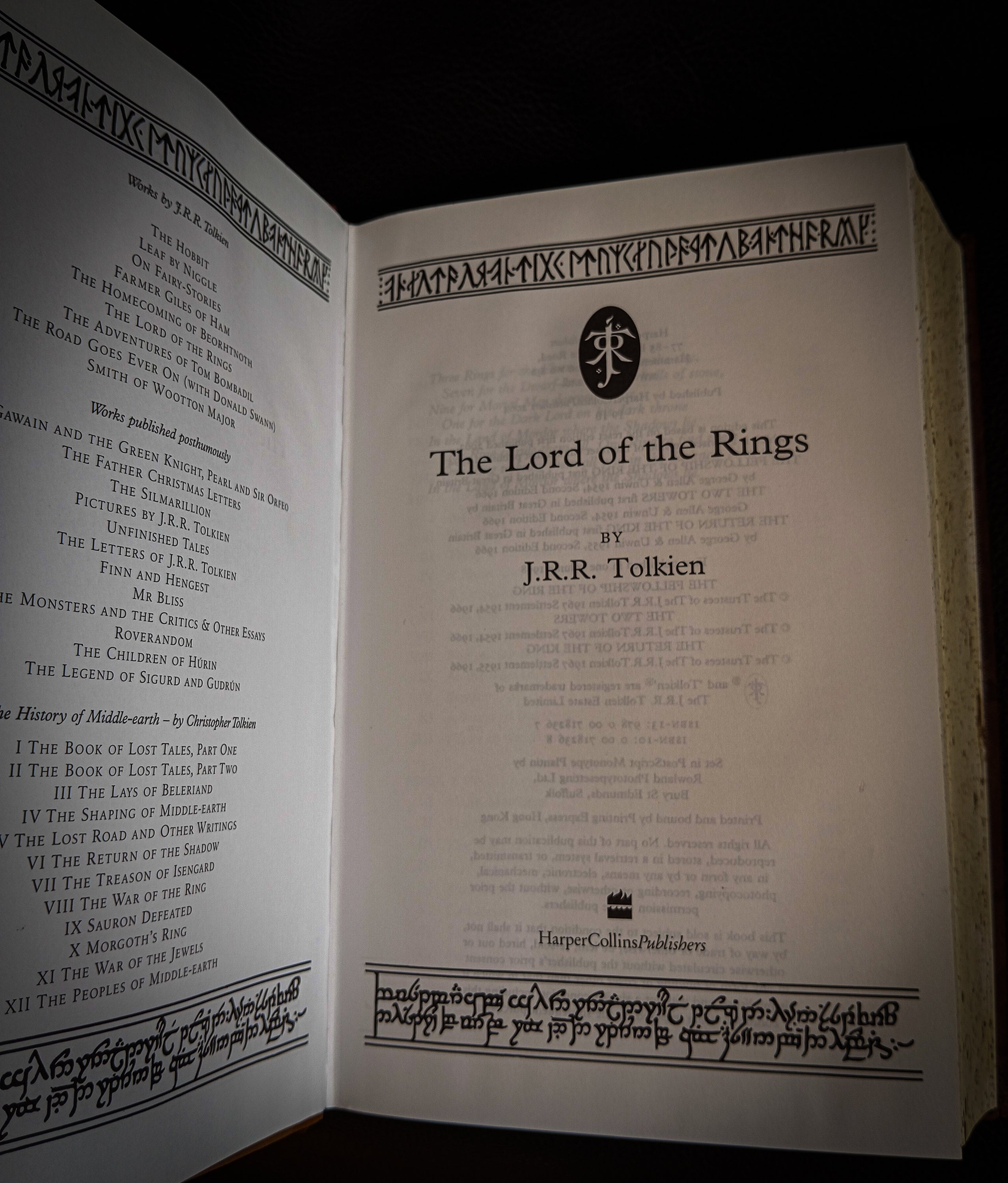 Tolkien's Lord of the Rings , Deluxe Gothic /medieval /grimoire Style ...