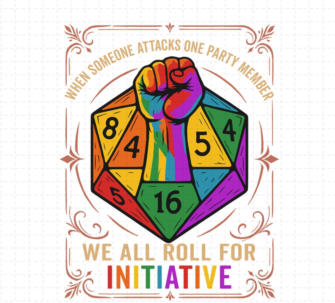 Roll for Initiative Pride PNG: Dnd LGBTQ+ Digital Download - Etsy
