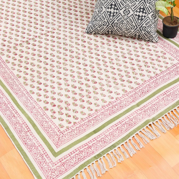 Large Dhurrie Rug - Etsy