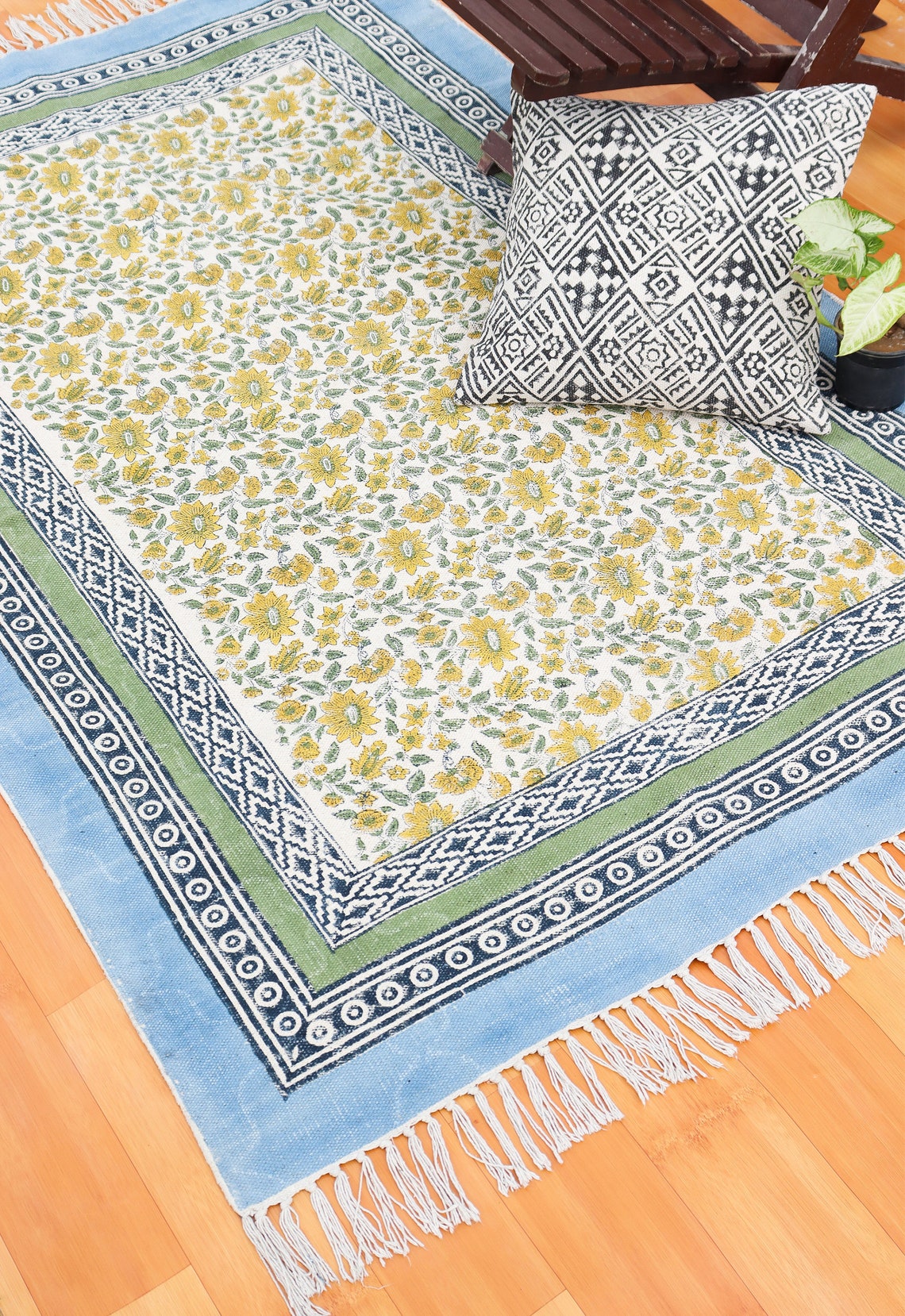 4x12 Feet Runner Rug Outdoor Runner Rugs Cotton Runner Rug | Etsy